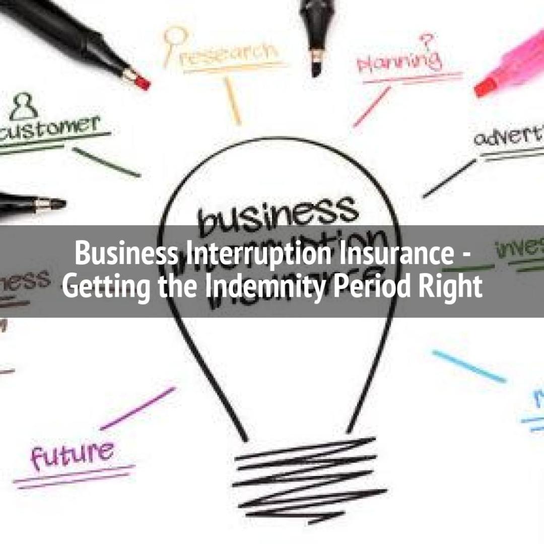 Understanding the Right Indemnity Period in Business Insurance