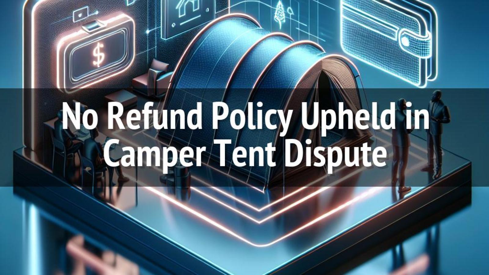 Camper Tent Insurance Dispute: AFCA Upholds No Refund Decision