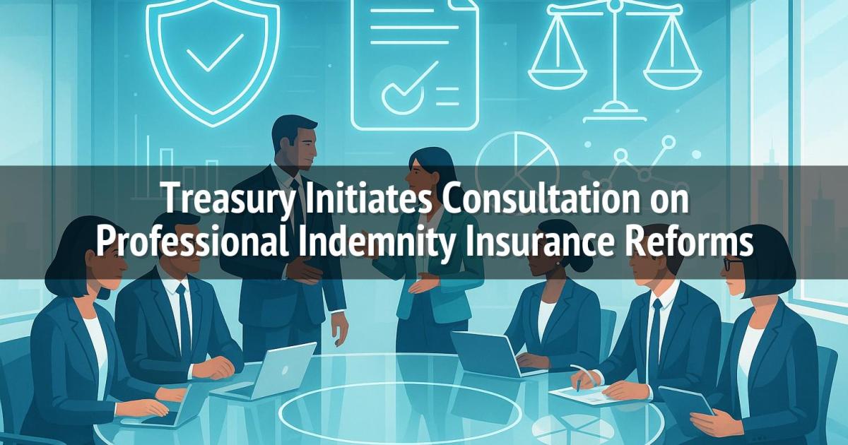 Treasury Reviews Professional Indemnity Insurance to Strengthen CSLR